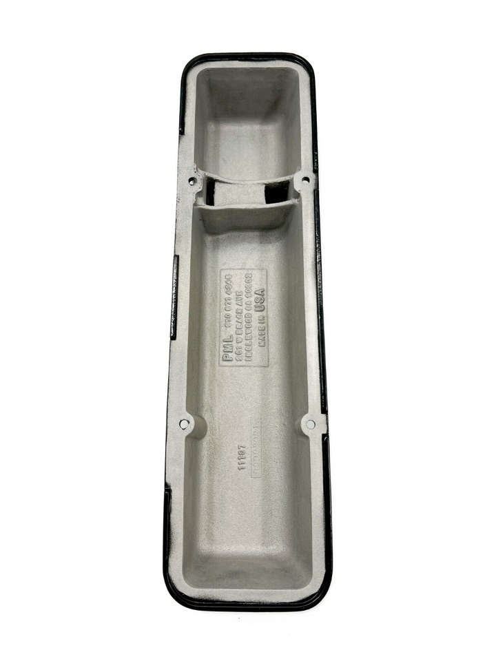 Black "Chevrolet" Script Valve Covers For SBC Small Block Chevy - No ...