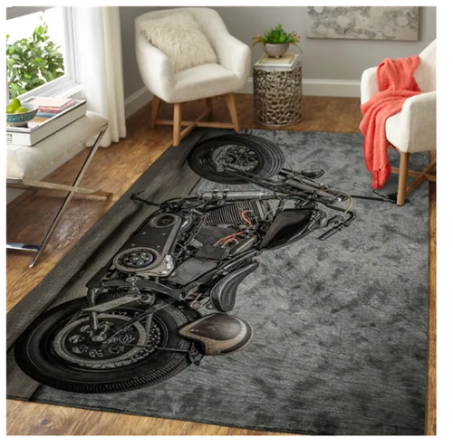 Harley Davidson Rug 80CM x 160CM Motorcycle Carpet | eBay