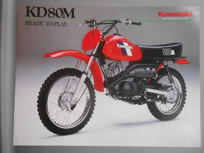 Kawasaki Dealer Features & Specification Brochure Chart 1984 KD80 M ...