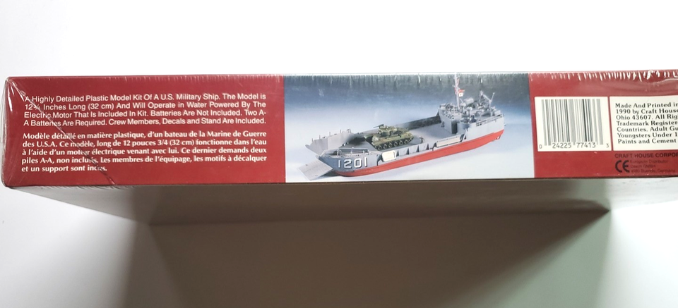 Lindberg 1:125 Motorized LSU US Navy Landing Craft Ship Model Kit 77413 ...