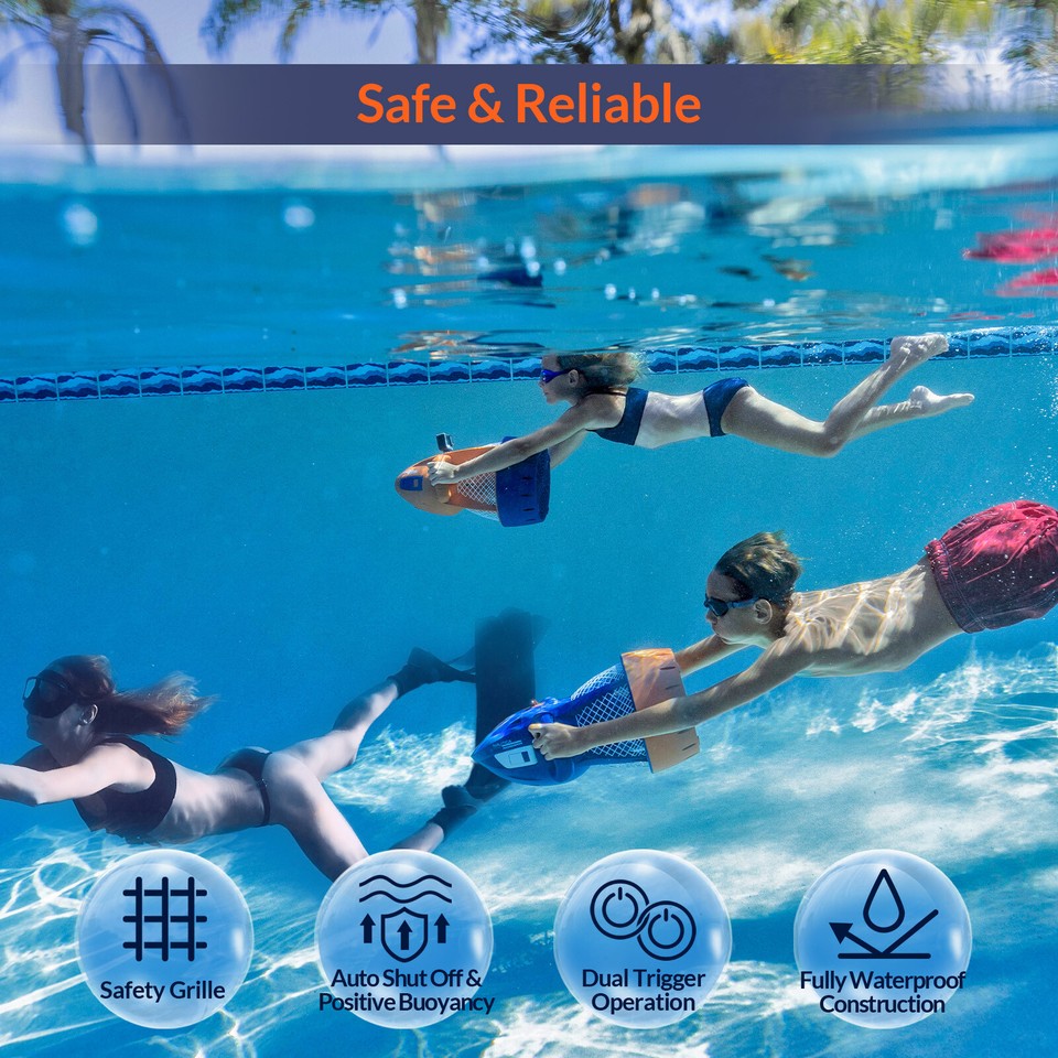 Skipper Underwater Scooter Seascooter with Action Camera Mount Swimming ...