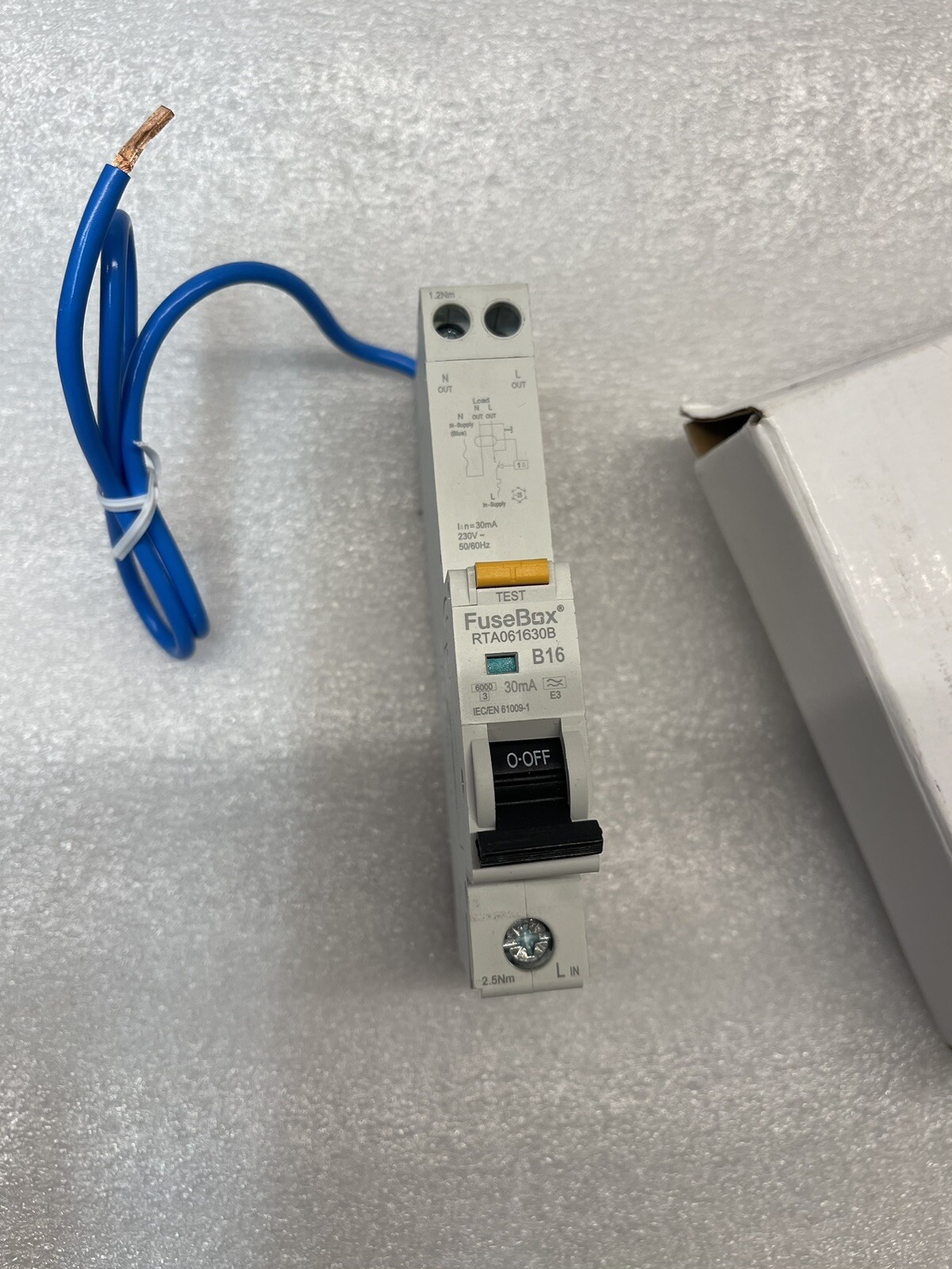 FuseBox RTA061630B TYPE-A 16A RCBO Single | Grelly UK