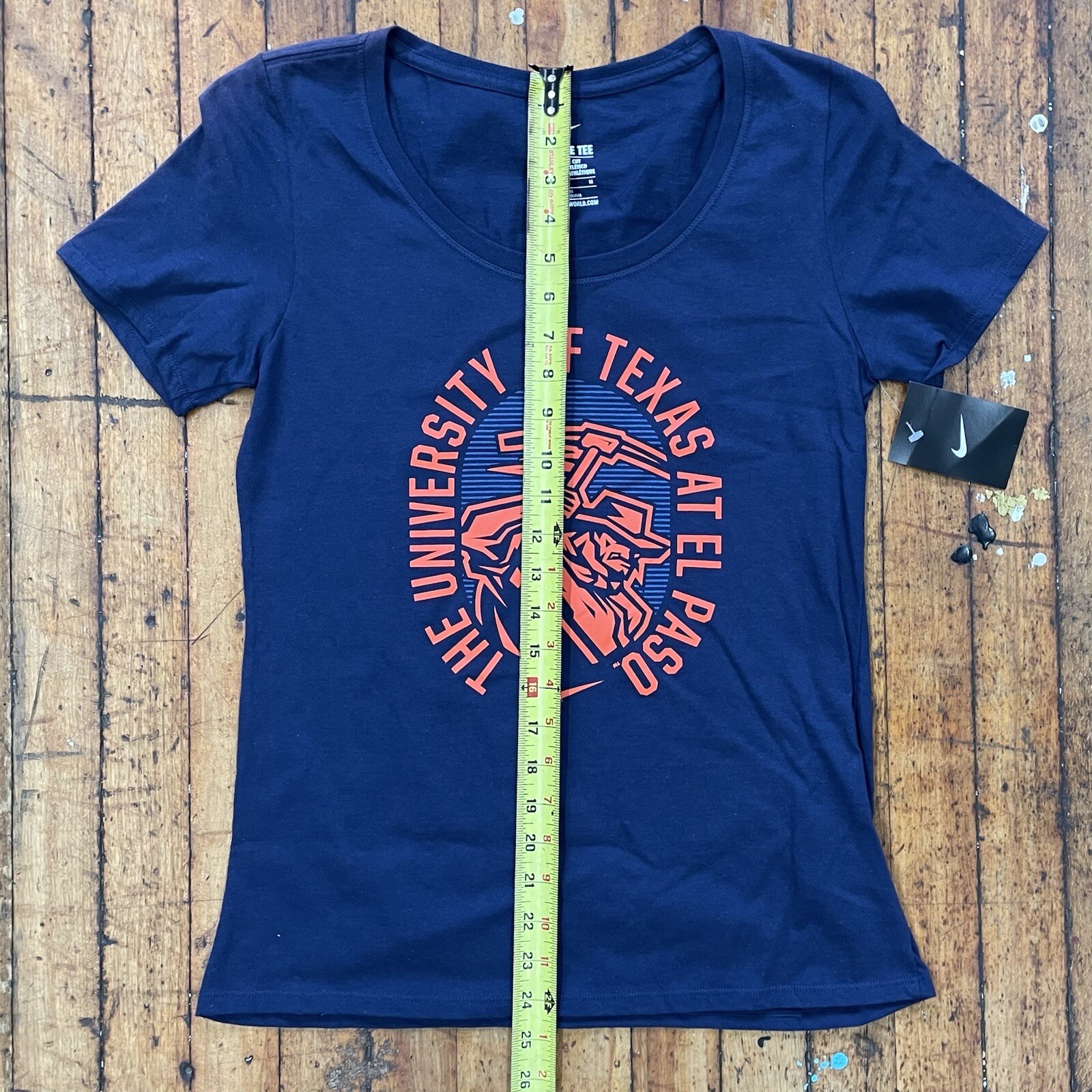 UTEP MINERS ~ Medium Navy Nike Athletic Cut Short Sleeve Scoop Neck T ...