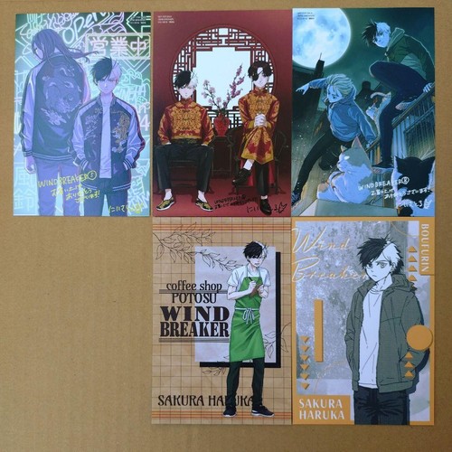 Wind Breaker Windbreaker Sakura Haruka Illustration Card Bonus Postcard ...