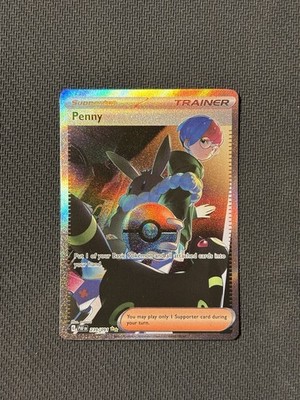 Pokémon TCG Penny Scarlet & Violet Paldean Fates Holo Special Rare Card ...