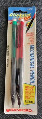 Sanford Clickster Grip Mechanical Pencil Two Pack 0.7mm Red Green ...