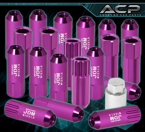 For Geo M12X1.5mm Locking Lug Nuts 20P JDM VIP Extended Aluminum ...