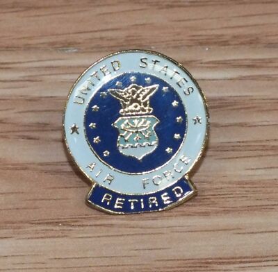 United States Retired Air Force Collectible Pin / Lapel Only **READ ...
