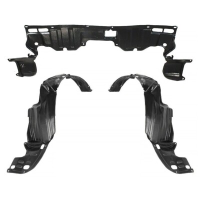 Front Fender Liner & Engine Under Cover Set For 2006-2011 Honda Civic ...