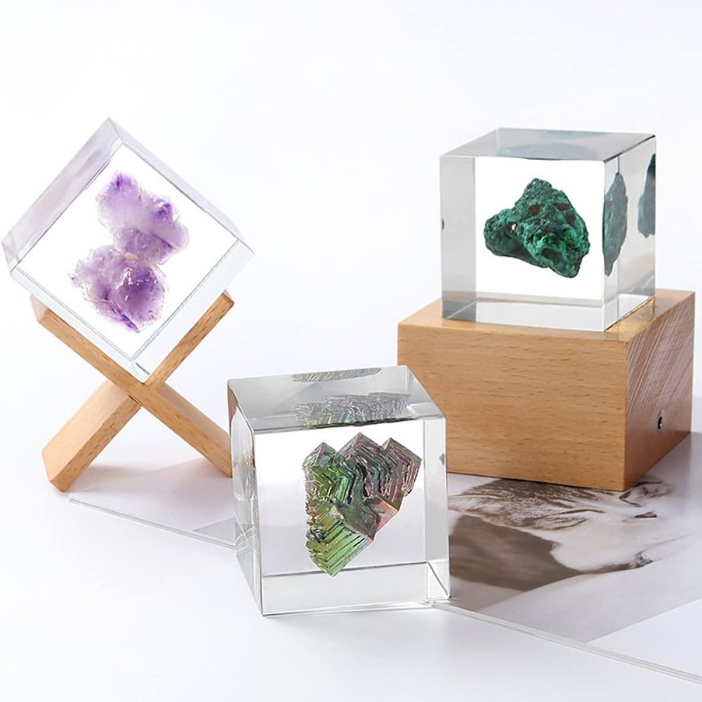 Clear Silicone Cube Molds Large Deep Square Epoxy Resin Mold ...