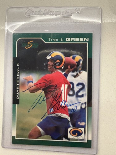 Trent Green Signed 2000 Score Football Card Rams/Chiefs Auto | eBay
