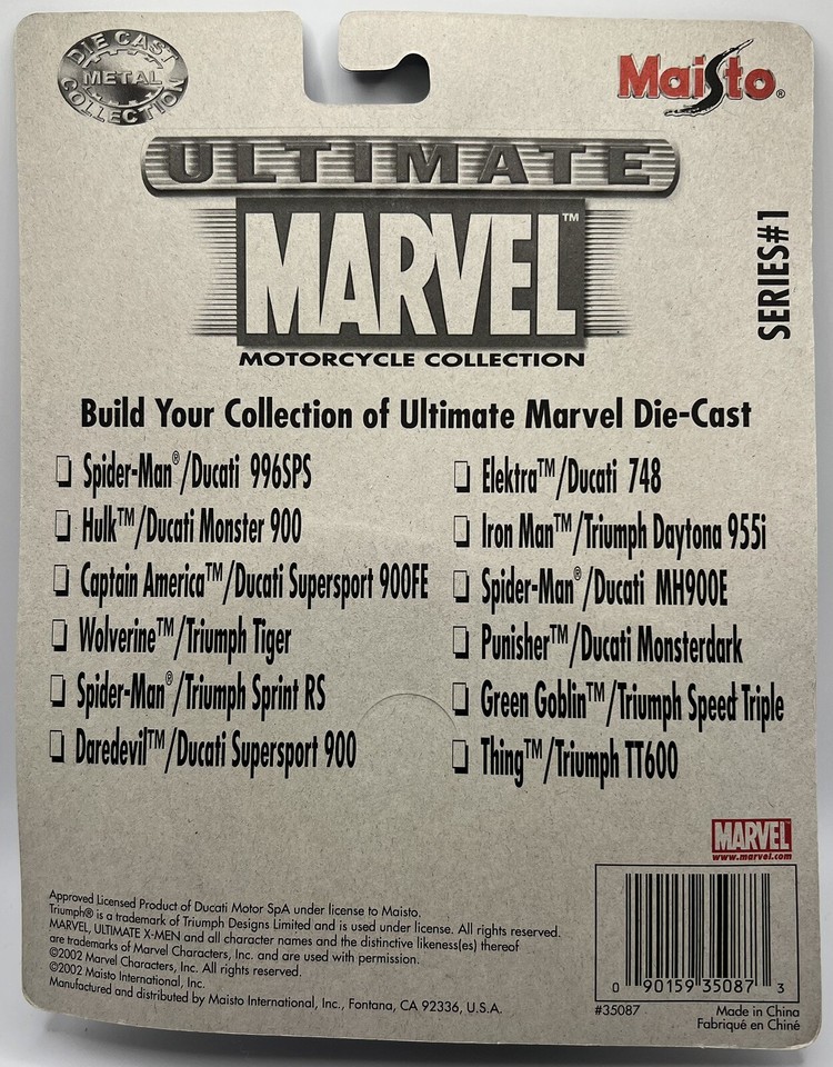 Ultimate Marvel Motorcycle Collection *Daredevil Ducati Supersport 900 ...