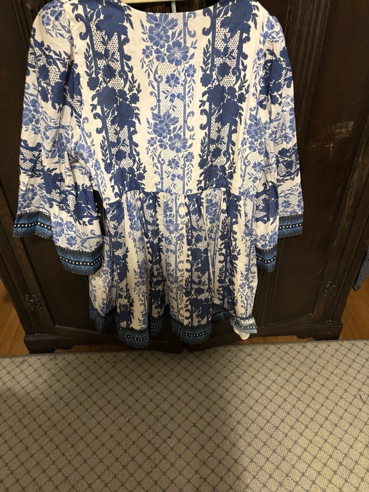 Tuckernuck Bondi Blue Cotton Izzie XL Dress | eBay