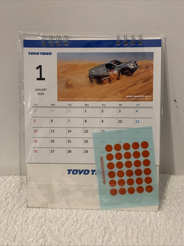 TOYO TIRES 80th Anniversary 2025 Calendar New Sealed | eBay