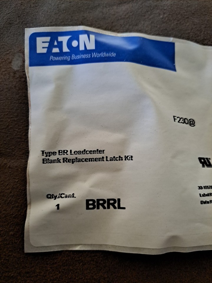 EATON CUTLER HAMMER - BRRL - COVER REPLACEMENT LATCH, LOADCENTER New In ...