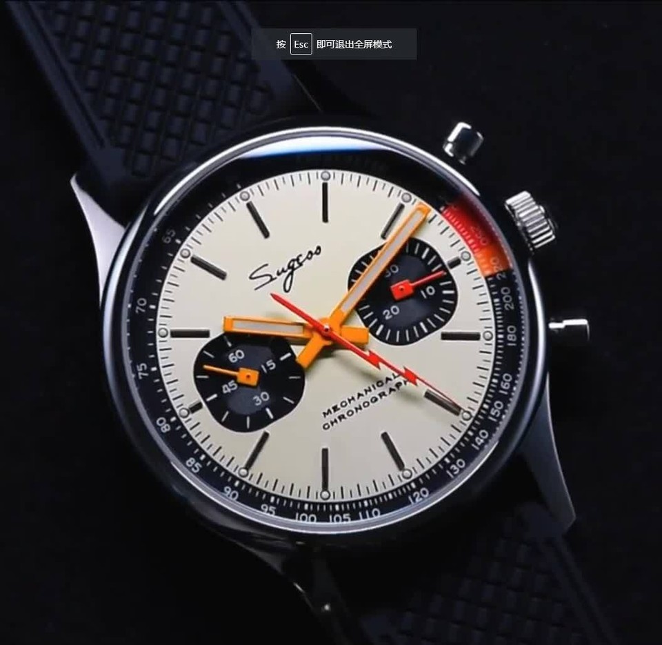 New 1963 Seagull Goose neck Mechanical Chronograph Barrel Sapphire ...