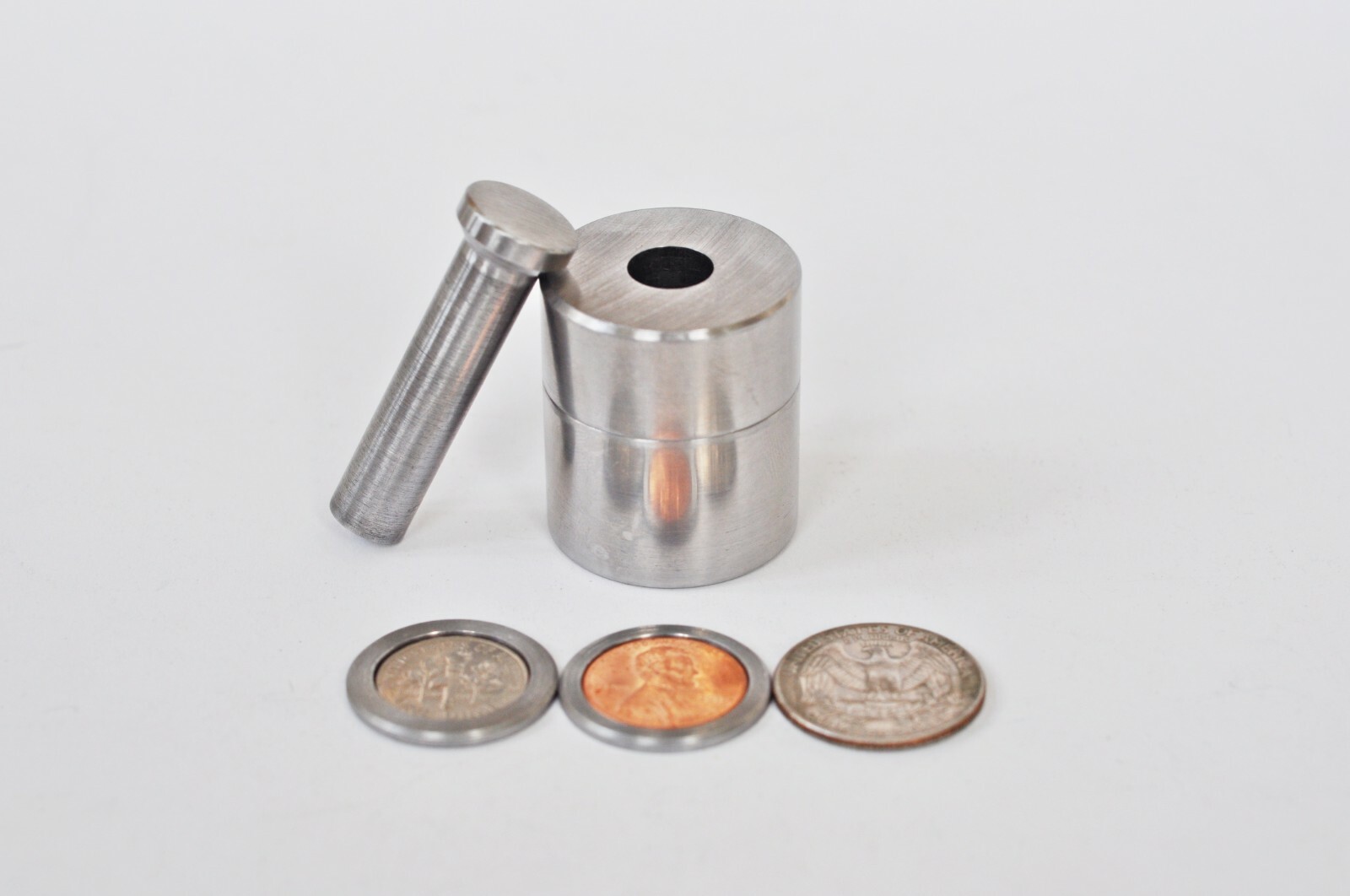2/5" 10 mm Coin Ring Tool KIT for US Quarter Dime Penny Dollar CENTER ...