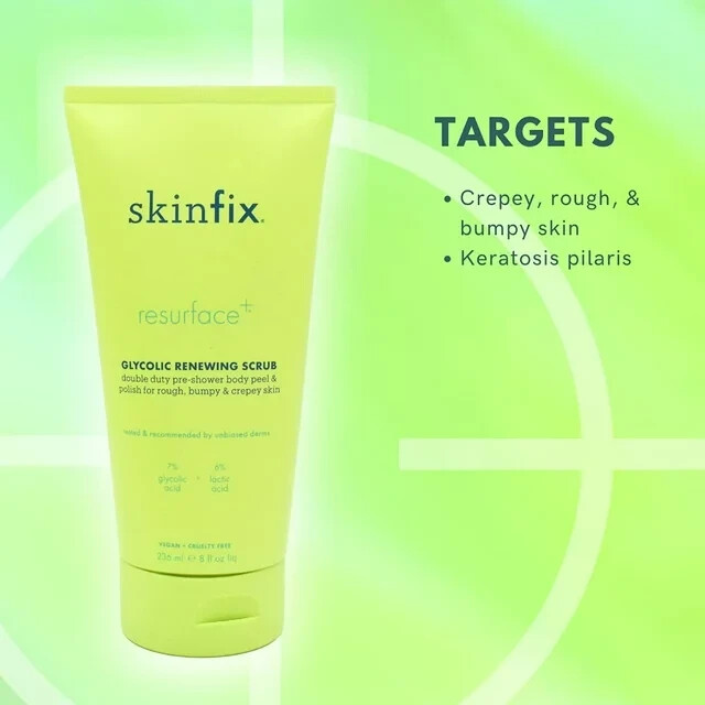 SKINFIX Resurface Glycolic Renewing Exfoliant Body Polish Scrub 8 Oz ...