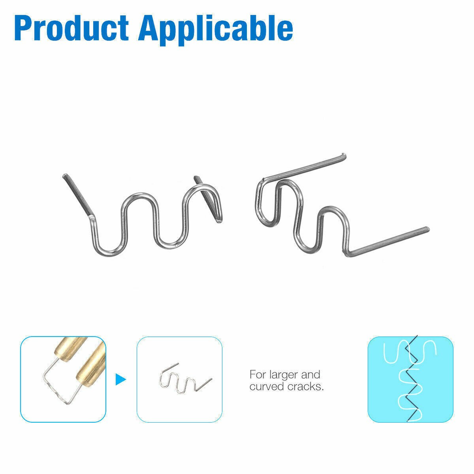 500PCS Hot Stapler Staples Repair Kit For Plastic Welder Gun Car Bumper ...