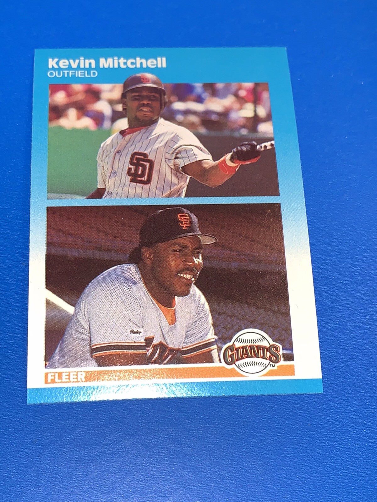 1987 Fleer Update Kevin Mitchell Rookie Card #U-82 San Francisco Giants ...
