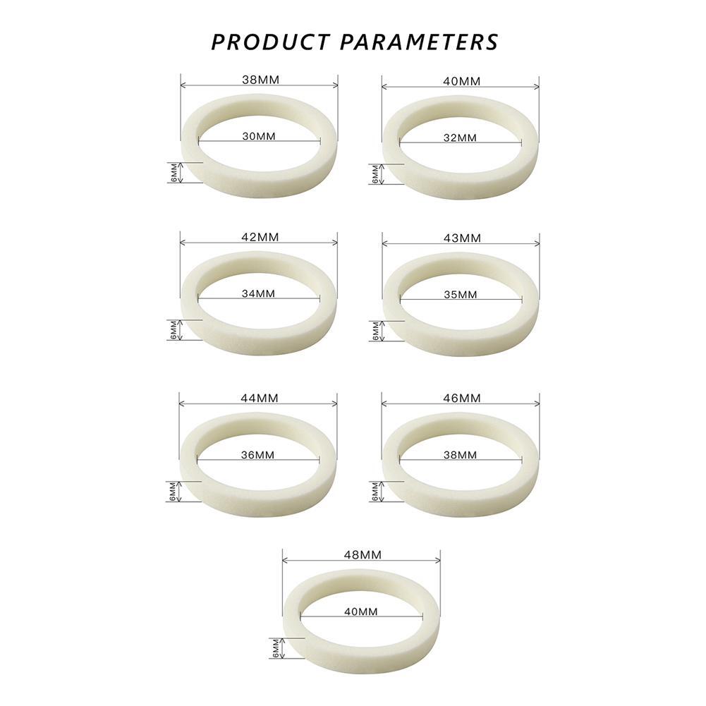 2pcs MTB Bicycle Sponge Ring Oil Sealed Foam Front Fork O-Ring (35mm ...