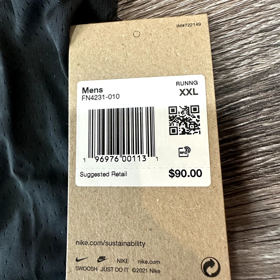 Nike Dri-Fit ADV AeroSwift Running Singlet Black Men's XXL FN4231-010 ...