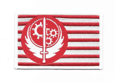 Fallout Video Game Brotherhood of Steel Flag Logo Embroidered 4" Patch ...