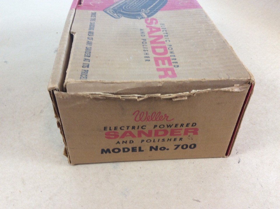 Vintage 1950’s Weller Electric Sander Polisher No. 700 With Box ...