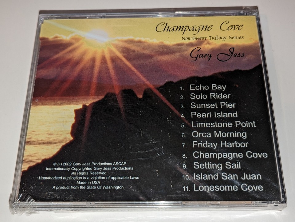*NEW/SEALED* Gary Jess "Champagne Cove" CD Northwest Trilogy Series 11 ...