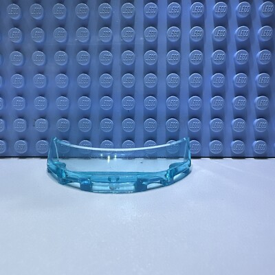 Lego Part 35298 62360 Lite Blue Windscreen 3x6x1 Curved Translucent ...