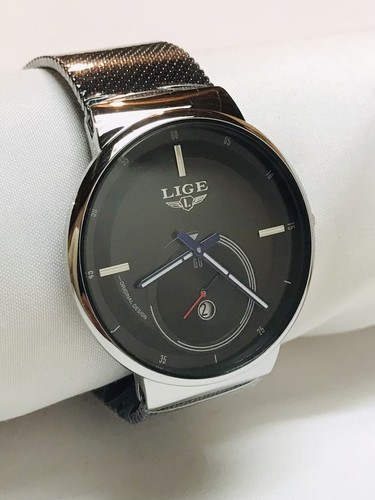 MEN'S LIGE WATCH NEW BATTERY LOT 582 | eBay