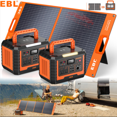 EBL Portable Power Station 2000W /1000W Peak Solar Generator / 200W ...