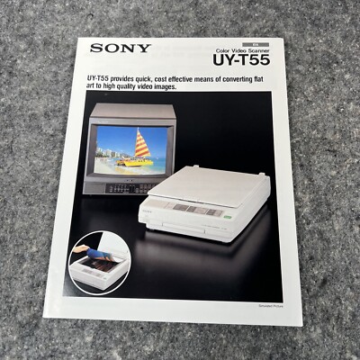 Vintage Original Sony UY-T55 Color Video Scanner Brochure | eBay