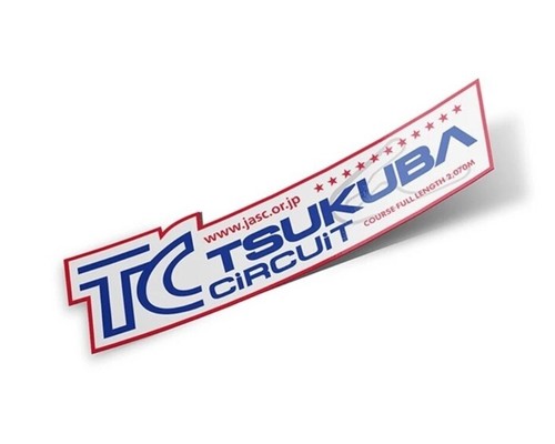 TC TSUKUBA Circuit Decal Sticker Red for Toyota Nissan Mitsubishi Mazda ...