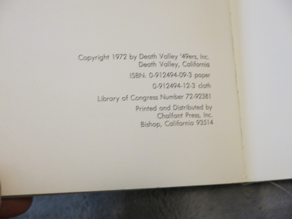 The Death Valley 49ers Cook Book - Soft cover 1972 by Lydia Clements ...