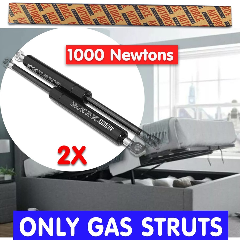 2X Ottoman Storage Bed Lift Up Mechanism and Gas Strut 600N, 800N ...