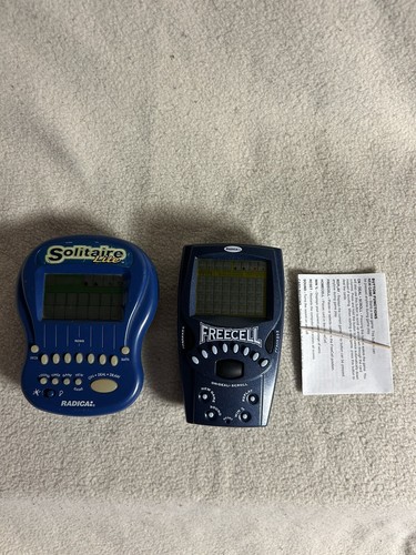 Radica Freecell Solitaire Electronic Handheld And 90s Model Solitaire ...