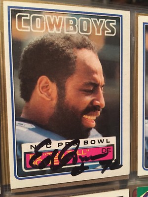 Ed Jones Autographed Topps Football Card Dallas Cowboys | eBay