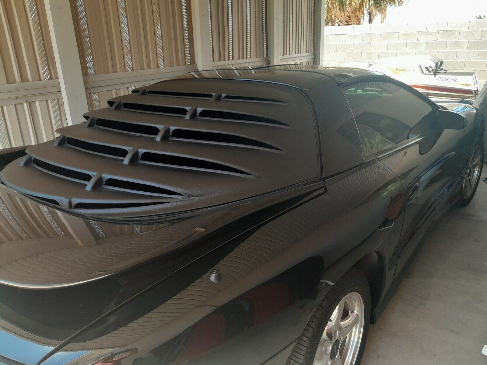93-03 Pontiac Firebird ASTRA HAMMOND1-piece Textured ABS Rear Window ...