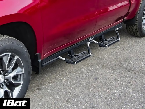 APS iBot Power Drop Steps Fit 22-25 Chevy Silverado GMC Sierra Crew Cab ...