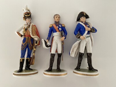 AK Kaiser W. Germany 8” Porcelain Figurines - Napoleon Generals | eBay