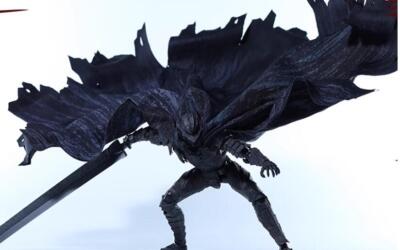 New Custom 1/12 Scale Berserk Guts Black Cape For 12" Figure Toy (No ...