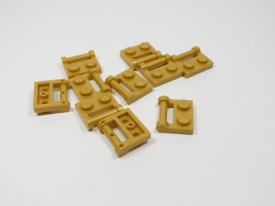 LEGO Lot of 10 Pearl Gold 1x2 Modified Plates w/ Handle on Side D4 | eBay