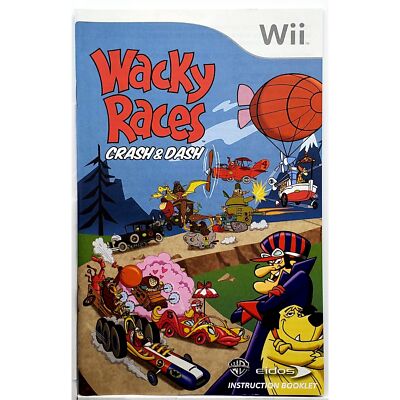 (Manual Only) Wacky Races Crash and Dash Nintendo Wii Pristine ...