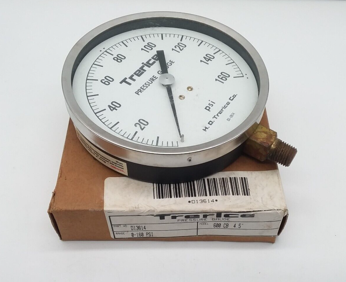Trerice D13614 4-1/2 in. 160 psi Pressure Gauge | eBay