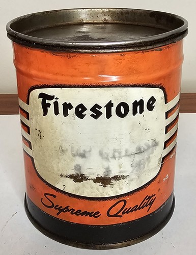 Vintage Firestone Multi Purpose Lubricant Grease One Pound Metal Can ...