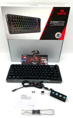 Redragon Flekact Pro Wireless with LCD Screen Gasket Mounted Mech ...