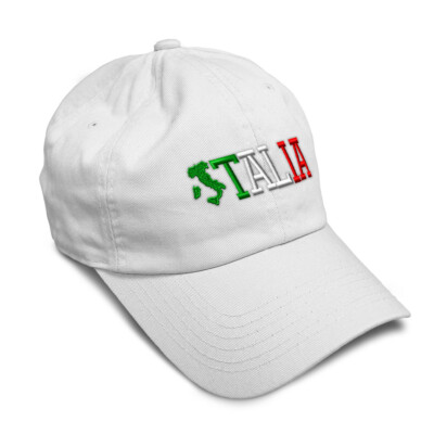 Soft Women Baseball Cap Italia Italy Italian Embroidery Dad Hats for ...