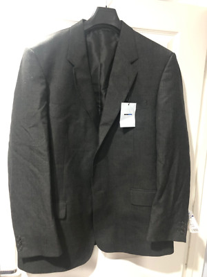 mens suit jacket 46 chest, regular length, charcoal dark grey Brook ...