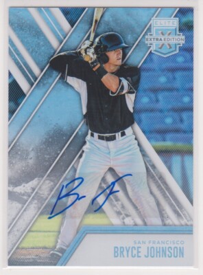 BRYCE JOHNSON 2017 Elite Extra Edition Baseball AUTOGRAPH Rookie Card ...